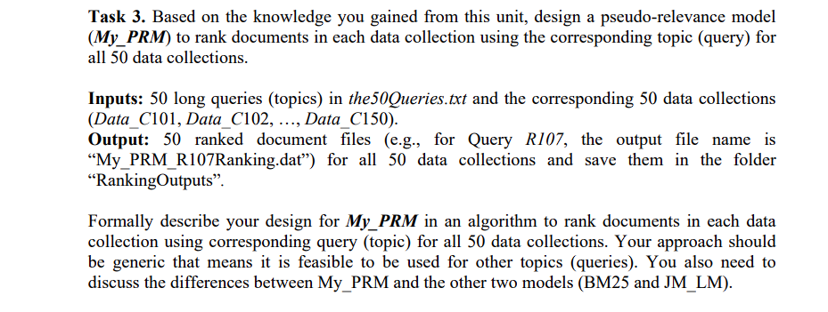 Solved Task 3. ﻿Based on the knowledge you gained from this | Chegg.com