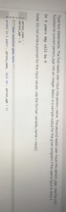 Solved 2) Write an expression that accesses the first | Chegg.com