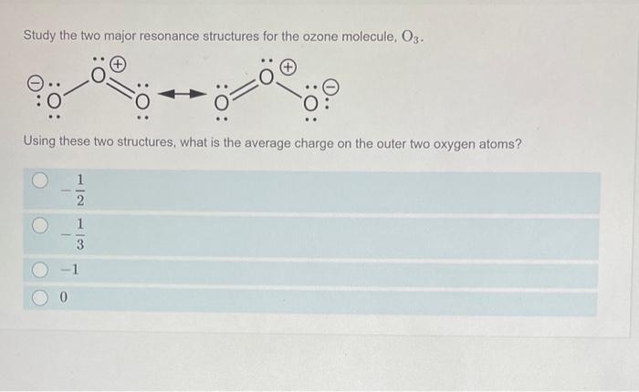 Solved Study the two major resonance structures for the | Chegg.com