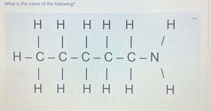 Solved What is the name of the following? Nitropentane | Chegg.com