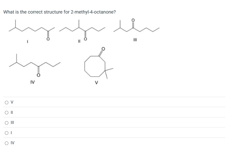 Solved What is the correct structure for | Chegg.com