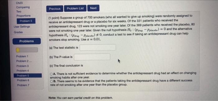 Solved Previous Probler List Next Ch23 Comparing TWO | Chegg.com