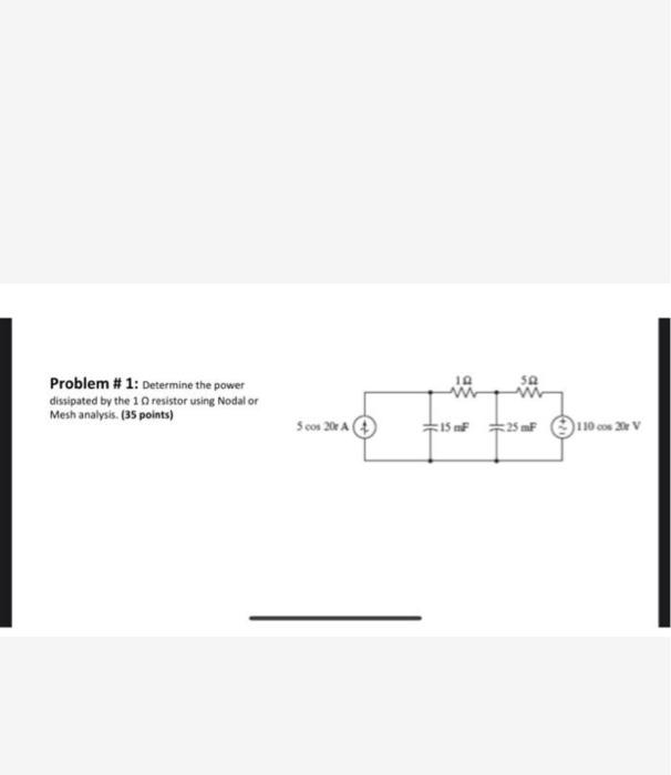 Solved Problem # 2: Find the Presistor (above figure) using | Chegg.com