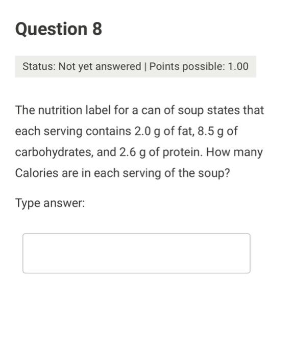 Solved Status: Not yet answered I Points possible: 1.00 The | Chegg.com