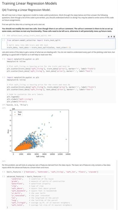 Training Linear Regression Models 04) Training a | Chegg.com