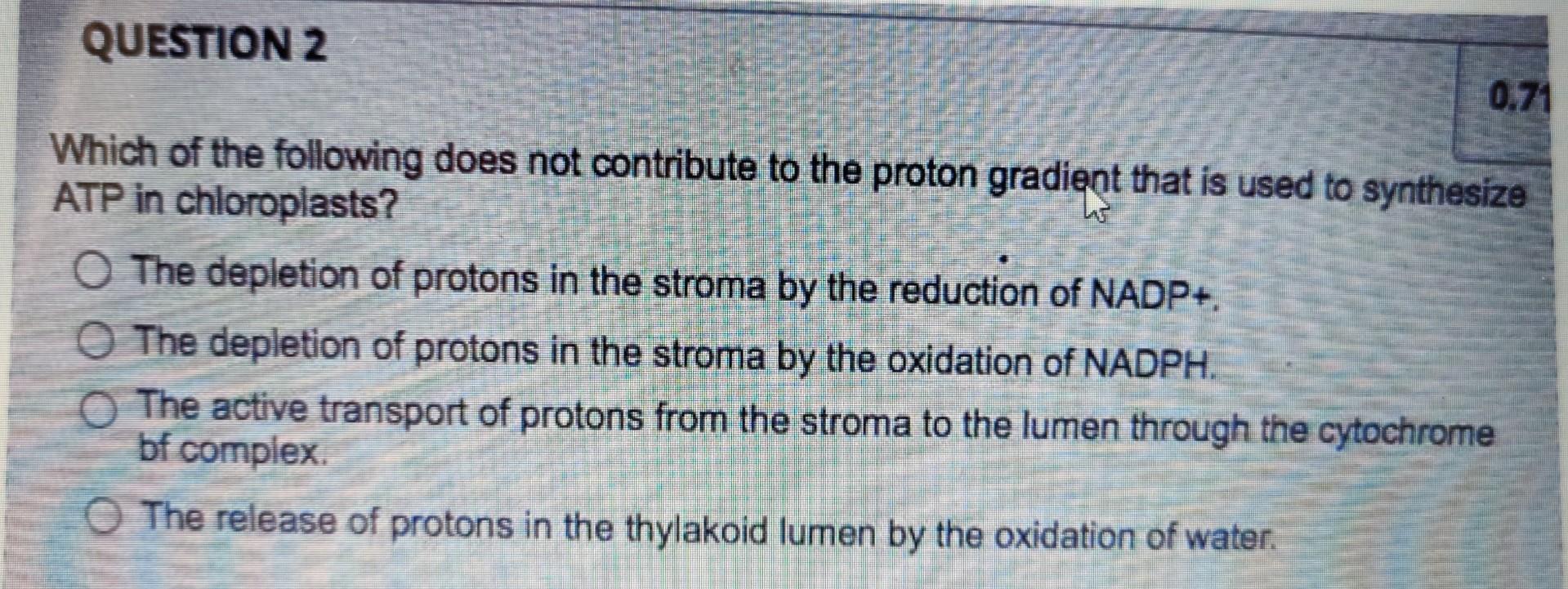 Solved Which of the following does not contribute to the | Chegg.com