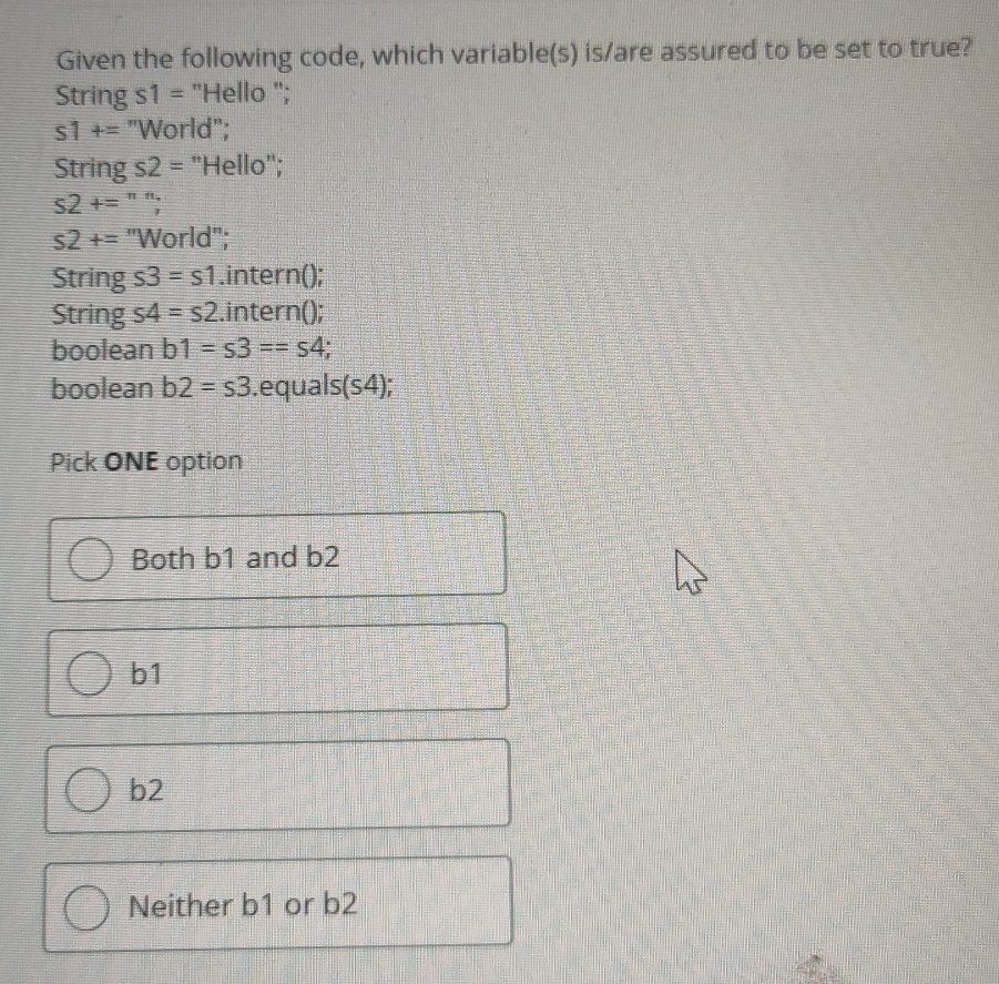 Solved Given the following code, which variable(s) ﻿is/are | Chegg.com