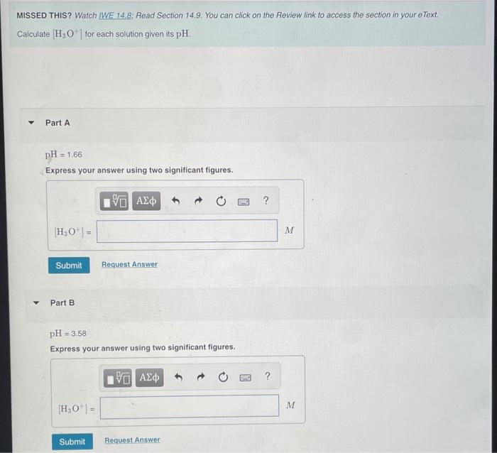 Solved MISSED THIS? Watch IWE 14.8; Read Section 14.9. You | Chegg.com