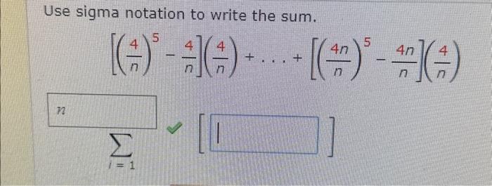 Solved Use sigma notation to write the sum. | Chegg.com