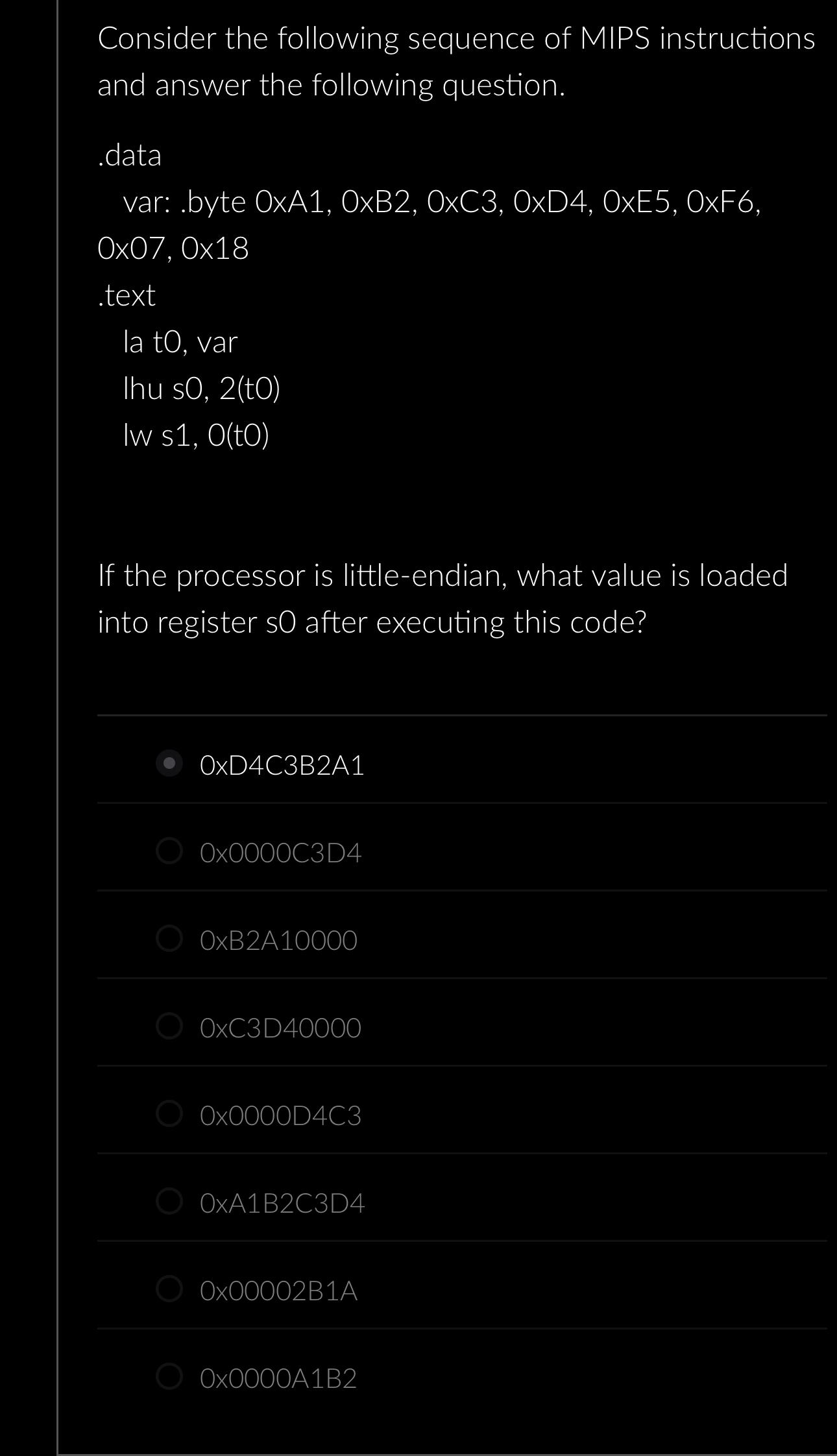 Solved Consider the following sequence of MIPS | Chegg.com