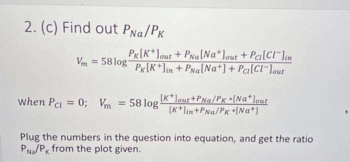 Solved uestion 2: Nernst-Planck Equation (NPE) and | Chegg.com