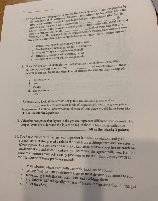 20. You examine Dr. Dunbar's graph. You notice that | Chegg.com
