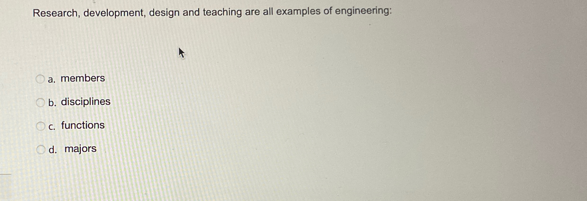 Solved Research, development, design and teaching are all | Chegg.com