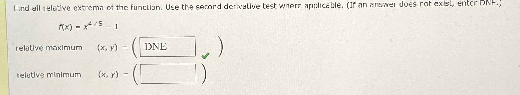 Solved Find all relative extrema of the function. Use the | Chegg.com