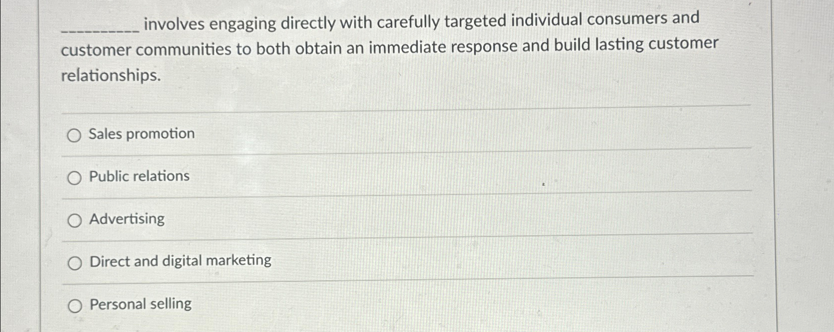 Solved involves engaging directly with carefully targeted | Chegg.com