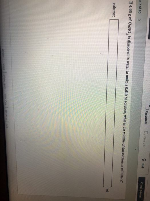 Solved Resources LX Give Up? Hint n 7 of 10 > Check Answer | Chegg.com