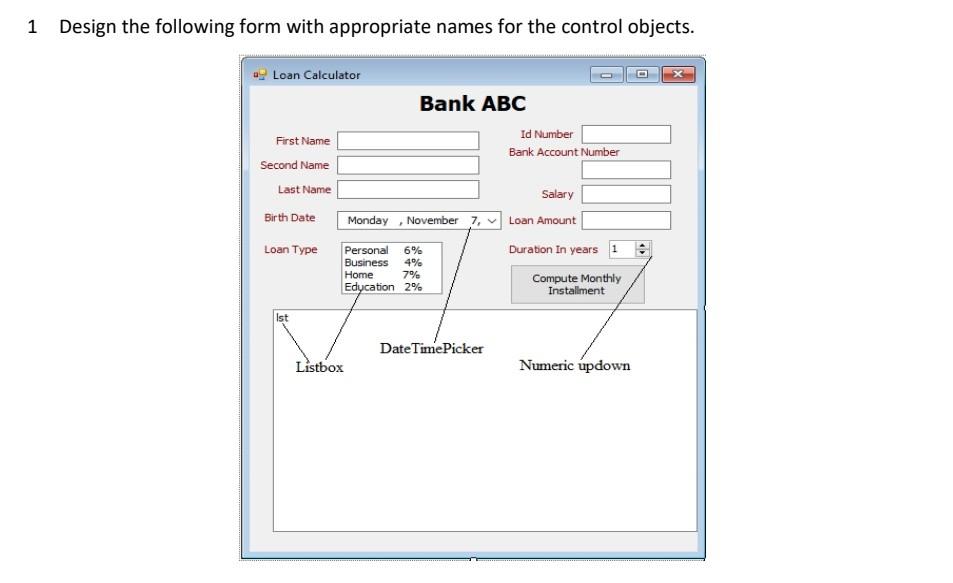 Solved Problem Statement: Bank ABC wants you to design an | Chegg.com