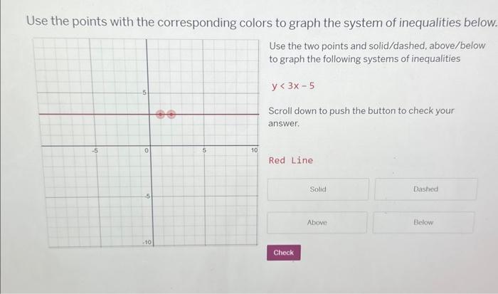 Solved Use the points with the corresponding colors to graph | Chegg.com