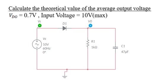 Solved Calculate the theoretical value of the average output | Chegg.com