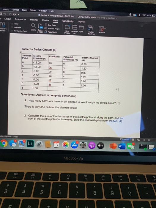 Solved Insert Format Tools Table Window Help Series & | Chegg.com