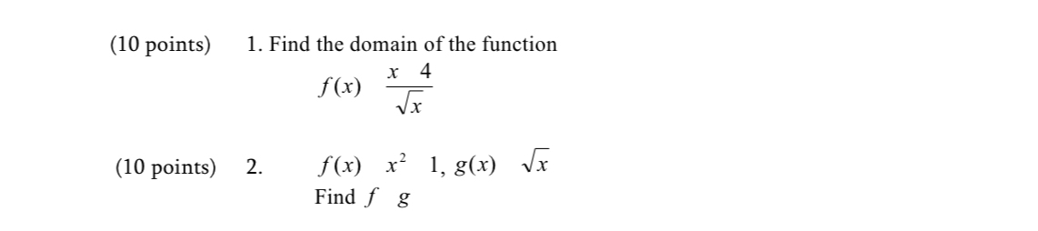 Solved ]):}[ ﻿Find f,g | Chegg.com