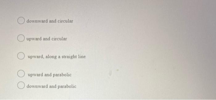 Solved downward and circular upward and circular upward, | Chegg.com