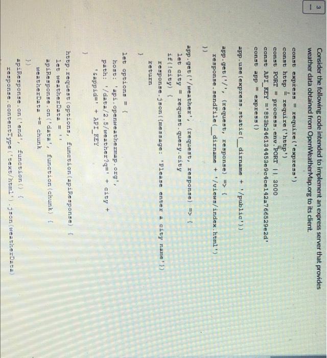 Solved Consider the following code intended to implement an | Chegg.com