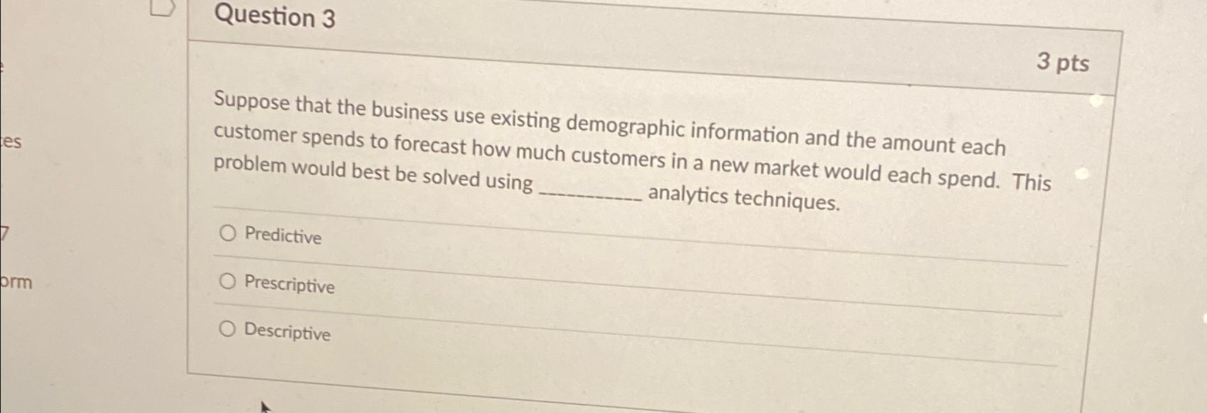 Solved Question 33 ﻿ptsSuppose that the business use | Chegg.com