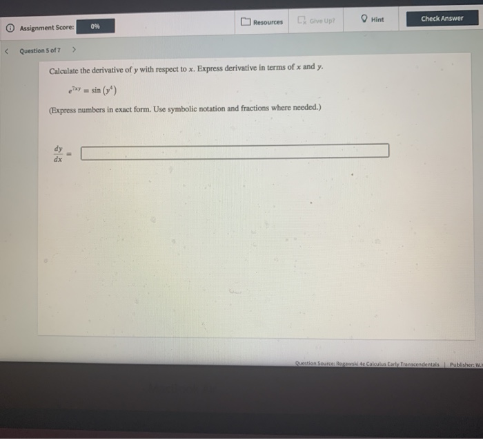 Solved Give Up Hint Resources Check Answer 09 Assignment | Chegg.com