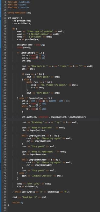 Solved please help me test the code, because when I test the | Chegg.com
