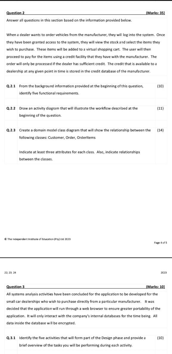 Solved Take-Home Assessment Outcomes Learning Unit/s | Chegg.com
