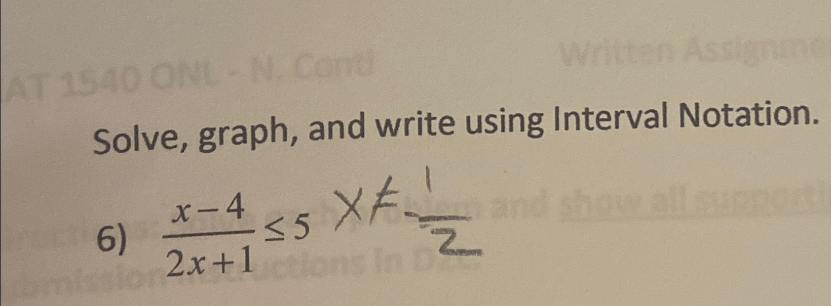 Solved Solve, graph, and write using Interval | Chegg.com