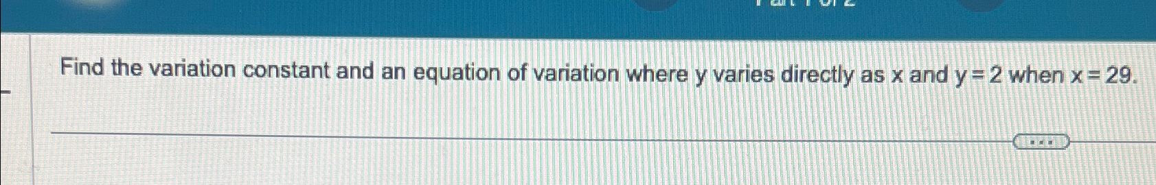 Solved Find the variation constant and an equation of | Chegg.com
