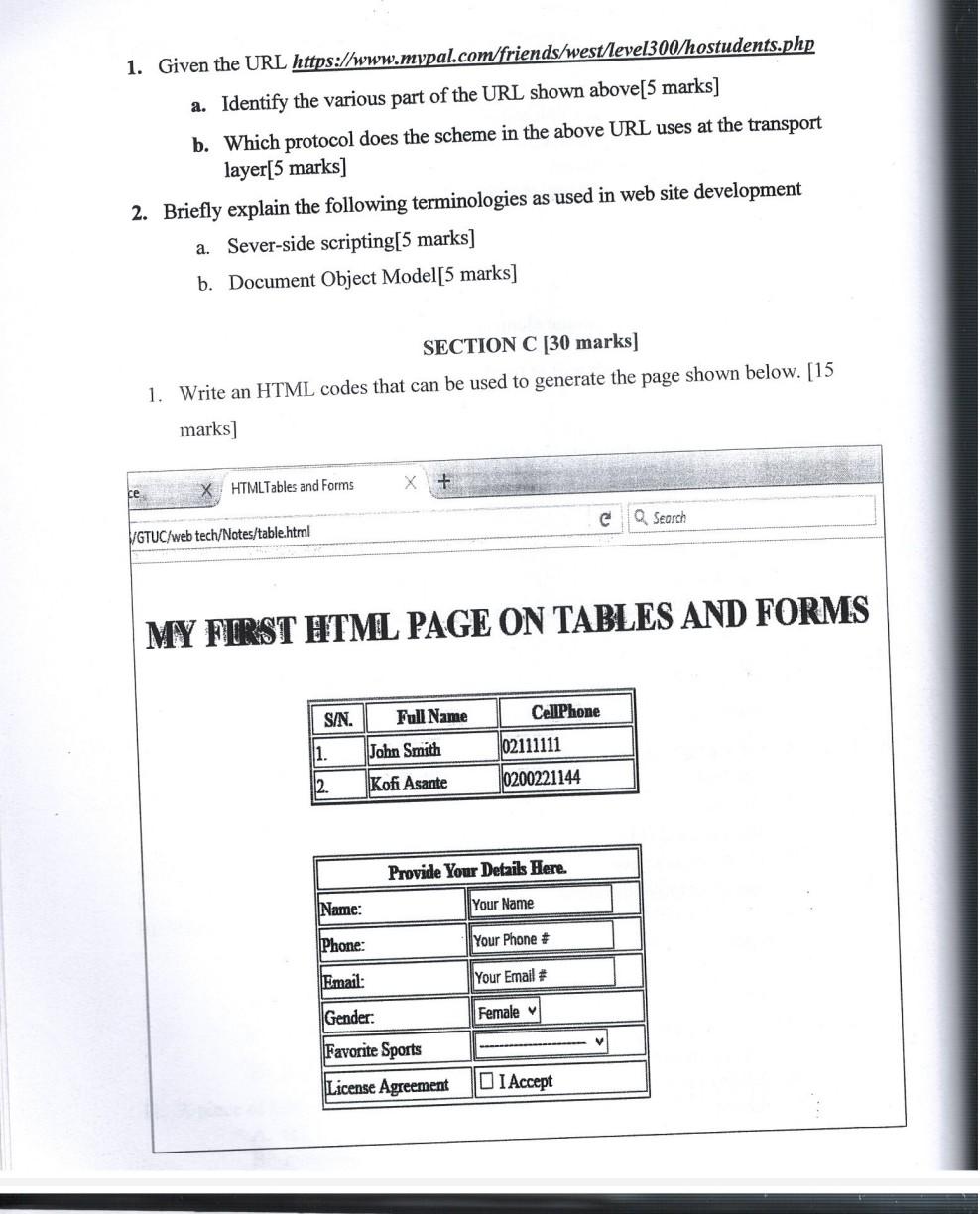 Solved 2 Mrite The Html Code With An Internal Css Rule To