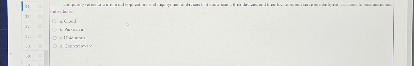 computing refers to widespread applications and | Chegg.com