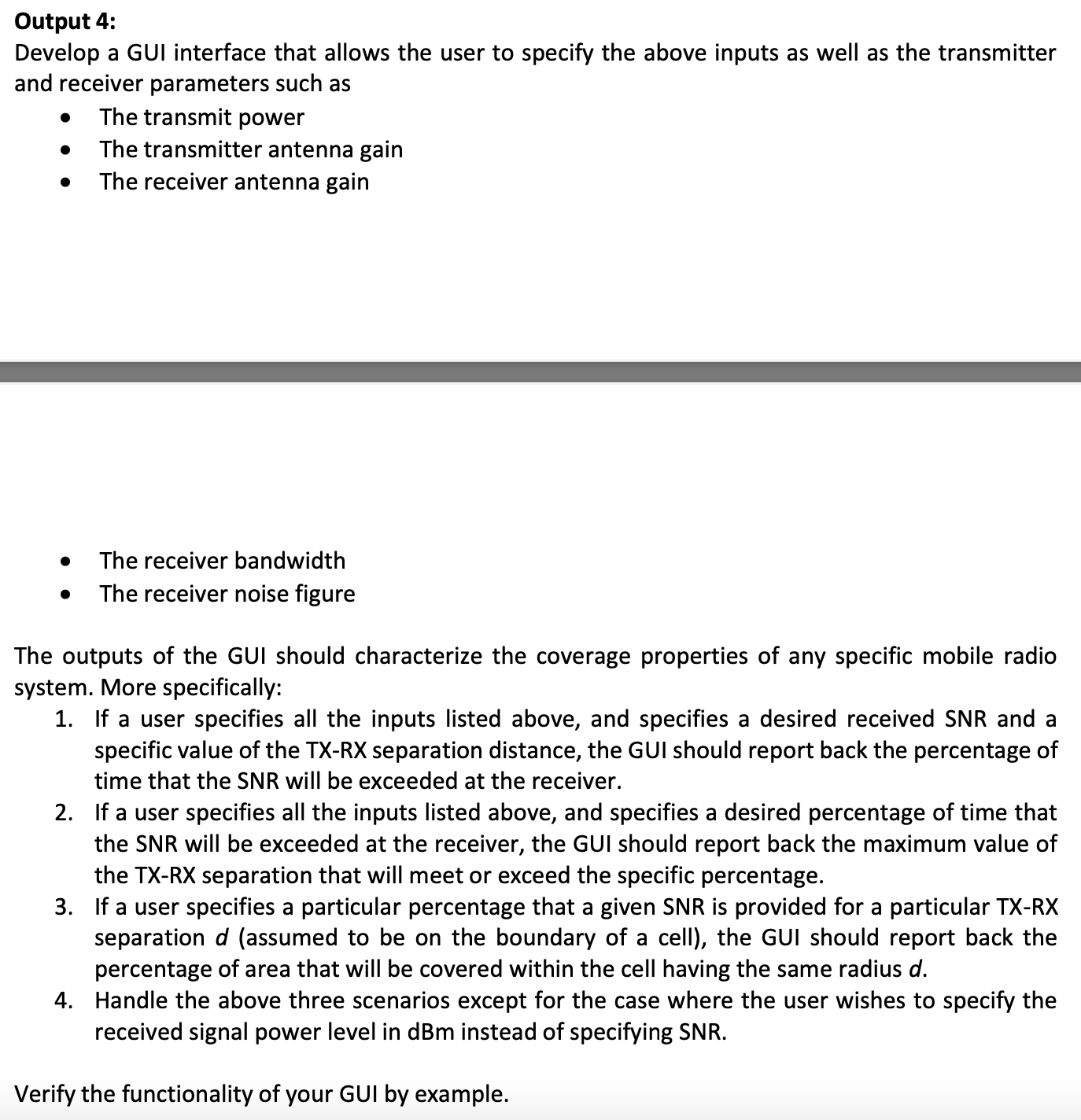 Solved Develop a GUI interface that allows the user to | Chegg.com