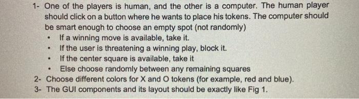 Solved Task 1: GUI Design (30 marks): Design the GUI, as | Chegg.com