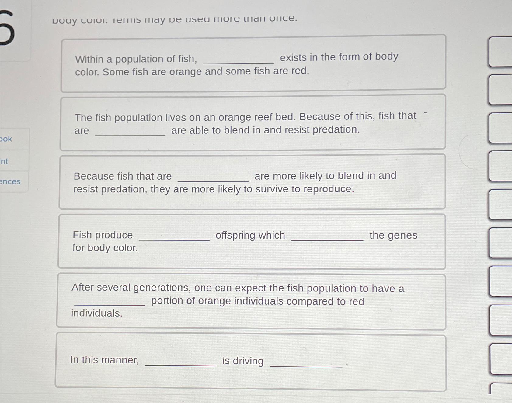 Solved Within a population of fish, exists in the form of | Chegg.com