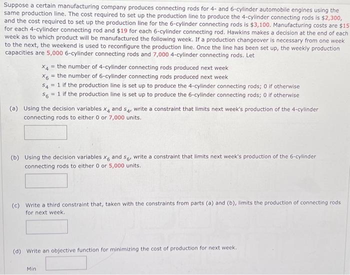 Solved same production line. The cost required to set up the | Chegg.com