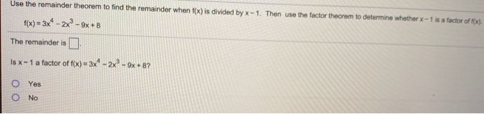 Solved Use the remainder theorem to find the remainder when | Chegg.com