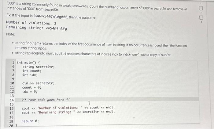 Solved " 000∘ is a string commonly found in weak passwords. | Chegg.com