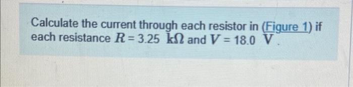 Solved Calculate The Current Through Resistor Acalculate The