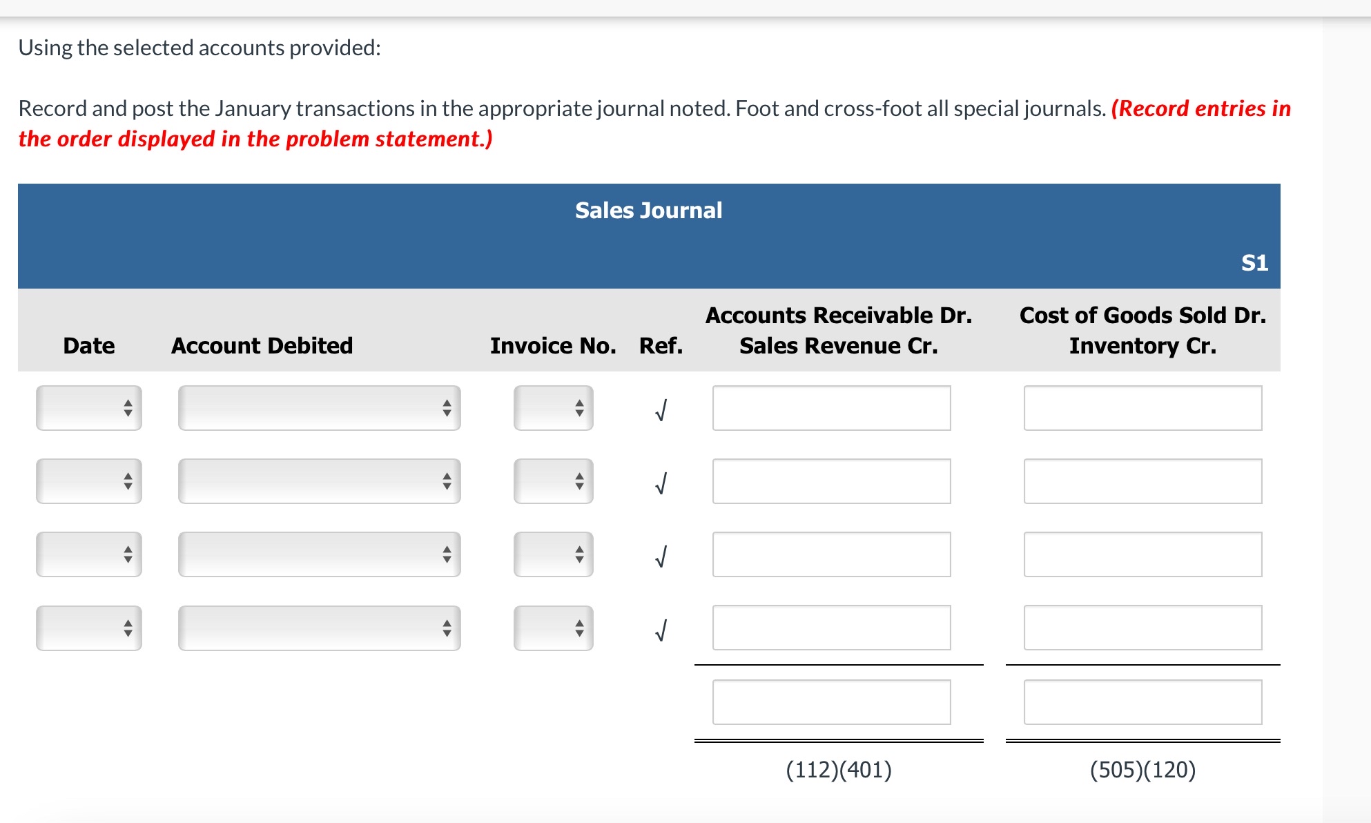 Solved Presented below are selected accounts from the chart | Chegg.com