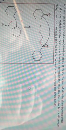 Solved Add any remaining curved arrow(s) ﻿to draw step 2 ﻿of | Chegg.com