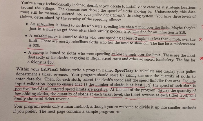 Solved You're a very technologically inclined sheriff, so | Chegg.com
