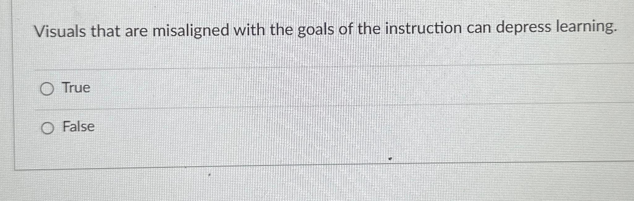 Solved Visuals that are misaligned with the goals of the | Chegg.com