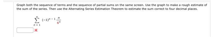 Solved Graph both the sequence of terms and the sequence of | Chegg.com