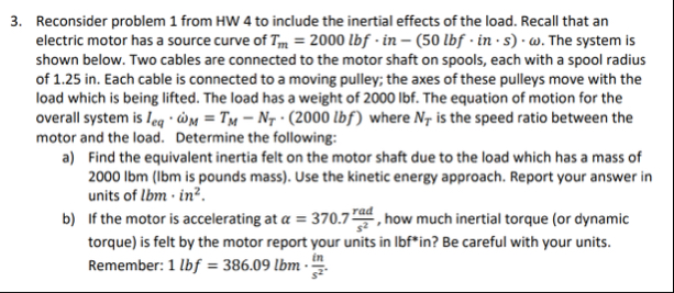 Solved Reconsider problem 1 ﻿from HW 4 ﻿to include the | Chegg.com