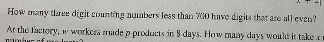 Solved How many three digit counting numbers less than 700 | Chegg.com