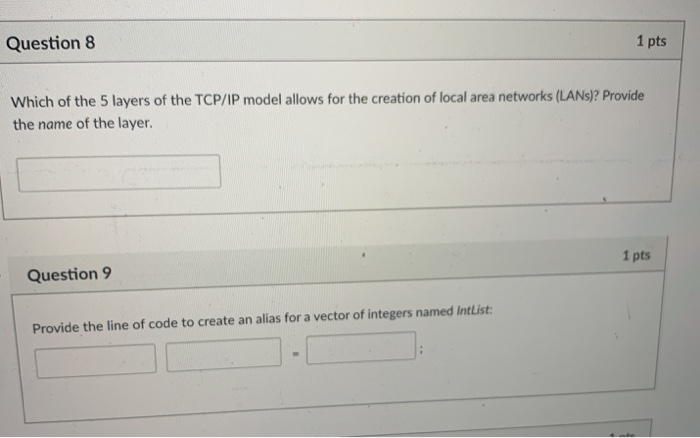 Solved Question 8 1 pts Which of the 5 layers of the TCP/IP | Chegg.com Solved Question 8 1 pts Which of the 5 layers of the TCP/IP | Chegg.com